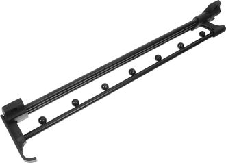 Cabilock Kleiderbügel mit Dämpfendem Design Herausziehbare Kleiderstange für Hosen für Verschiedene Schrankgrößen Stabil Langlebig Gesamtlänge