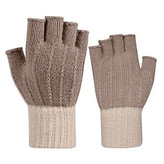 Generic Gants chauds en laine tricot&eacute;e pour homme et femme - Couleur unie - Fuites - Pour temps froid (D, taille unique)