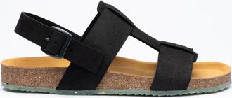 Zouri Herren vegan Sandalen Baum Schwarz