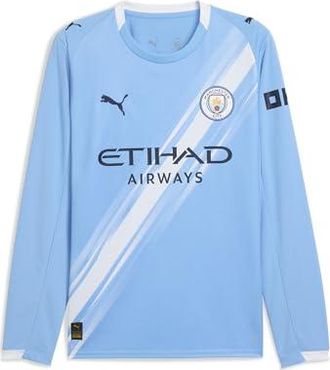 Puma Maillot Domicile Manchester City Manches Longues 2025/26 Saison - R&eacute;plique - Homme - Team Light Blue - Taille : L