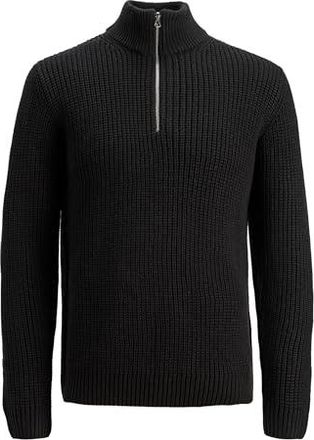 Jack & Jones Jack & Jones Jorbleecker Knit Half Zip BF, Noir, M