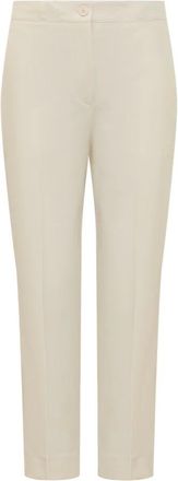 Semicouture Femme, Pantalons, Beige, Taille: 36 FR Cropped Pantalons