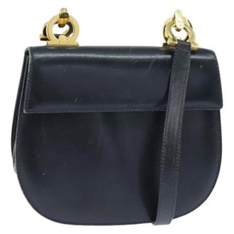 Ferragamo Pre-owned Leder Umh&auml;ngetasche - - Pre-owned - Damen - Blau - ONE SIZE
