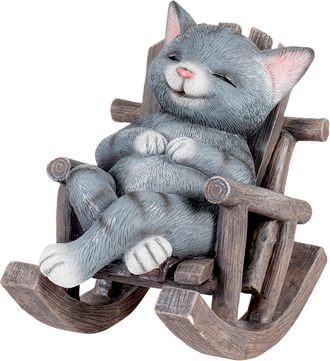Generic Miniatur-Katzenfiguren, Lustige Katzenstatue | Katzen-Schreibtisch-Statue, Niedliche Katzen-Liege-Statue - Bezaubernde Katzen-Dekofiguren, Heimdekorat