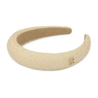 Kazar Femme, Accessoires, Beige, Taille: ONE Size Bandeau en paille