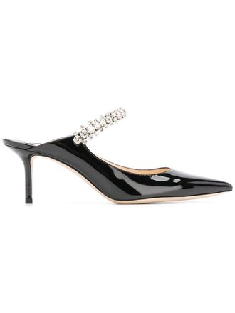 Jimmy Choo London mules Bing 65 mm en cuir - Noir