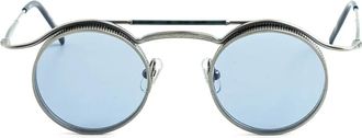 Matsuda lunettes de soleil &agrave; monture ronde - Argent