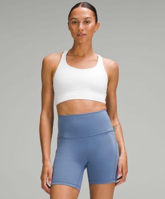 lululemon Soutien-gorge Energy Long pour Femmes - Blanc - Taille 10