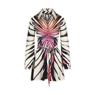 Roberto Cavalli Ray Of Paradise Print Mini Kleid - - Dresses - Damen - Mehrfarbig - S