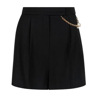Elisabetta Franchi Femme, Shorts, Noir, Taille: 36 FR Shorts With Jewel Logo
