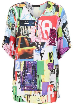 Doris Streich Klassische Bluse mit Allover-Muster