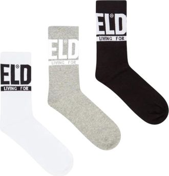 Diesel Homme, Sous-v&ecirc;tements, Multicolore, Taille: L Skm-Ray Threepack Socks