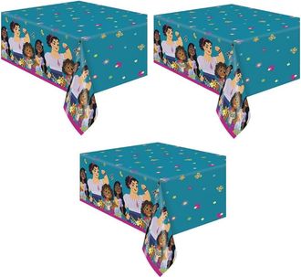 Unique Encanto Rechteckige bedruckte Kunststoff-Tischdecken für Geburtstagsfeiern, 137 x 213 cm