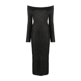 Khaite Off-Shoulder Langarm-Abendkleid - - Dresses - Damen - Grau - S