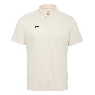 Slazenger Poloshirt f&uuml;r Herren, Kricket, 3/4 &Auml;rmel (Cremefarbe)