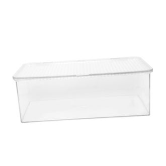 SOLUSTRE Transparente CD DVD Aufbewahrungsbox mit Deckel Staubdichte Kunststoffbox Mittlere Große Kapazität Disc Organizer zum Schutz Ordnung von CDs und DVDs 