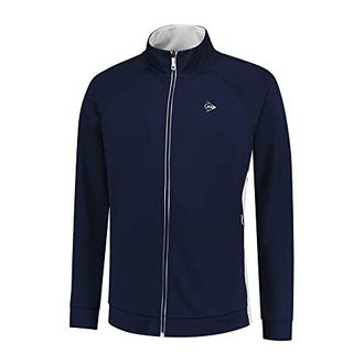 Dunlop Dunlop Club Mens Knitted Jacket Chemise de Tennis, Navy/Bianco, S pour des Hommes
