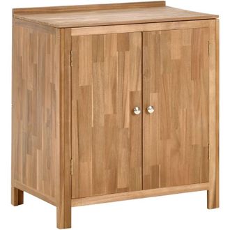 Beliani Outdoor-K&uuml;chenschrank VENOSA Akazienholz 80 cm 50 cm Braun