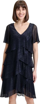 Vera Mont Damen 5060/4669 Kleid, Blue/Black, 44 EU