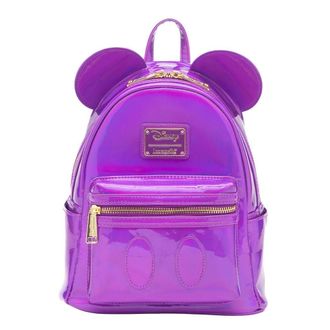 Loungefly Disney Mickey Mouse Holographic Series Damen-Rucksack, Amethyst, Mehrfarbig, Einheitsgr&ouml;&szlig;e, Wdbk3233