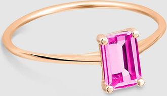 Ginette NY Bague Mini Cocktail Topaze Rose