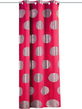 Home Fashion SCHMIDTGARD STOFFE Deko-Ösenschal Sara, 245x140 cm, mit Kreis-Motiven rot