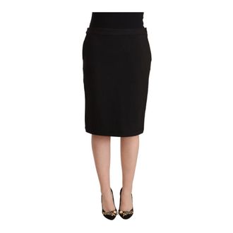 Gianfranco Ferre Schicker Schwarzer Bleistiftrock - - Skirts - Damen - Schwarzk - XL