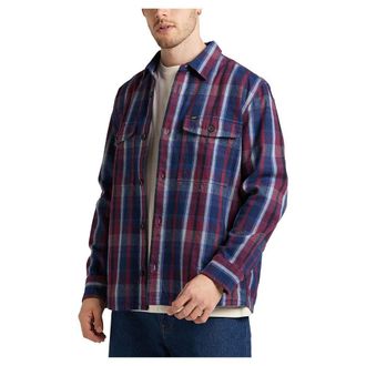 Lee Mens Loose Overshirt Shirt, Velvet Beet, X-Large
