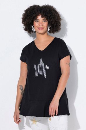 Angel Of Style T-Shirt T-Shirt oversized Pailletten-Stern Volant