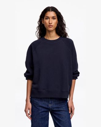 Arket Frottee-Sweatshirt -Blau