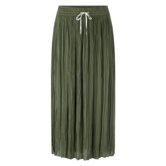 Marc Cain Femme, Jupes, Vert, Taille: 44 FR Jupe Midi Pliss&eacute;e Rethink Together