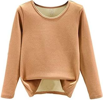 Generic sous Pull Femme Haut Thermique Femme sous Pull Thermique Femme Doux Glamour Top Thermique Col Roul&eacute; Manches Longues Couche De Base L&eacute;g&egrave;re Et Respirant