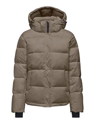 Only Onlann Premium Puffer JKT Regular OTW Veste Courte-point&eacute;e, Marron, M Femme