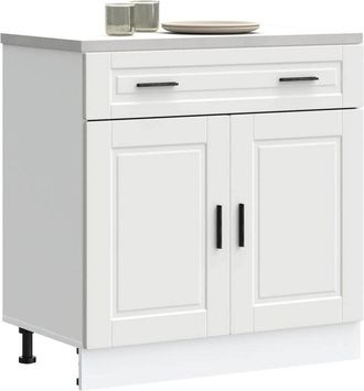 vidaXL Vidaxl - Armoire de cuisine Porto blanc bois dingénierie