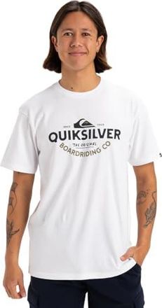 Quiksilver T-Shirt Manche Courtes TYPED Out SS Homme Blanc XXL