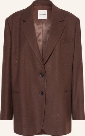 Sandro Sandro Longblazer Mit Schmucksteinen braun