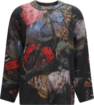 R13 Oversized Kaschmir-Rundhals-Pullover - - Knitwear - Damen - Mehrfarbig - XS