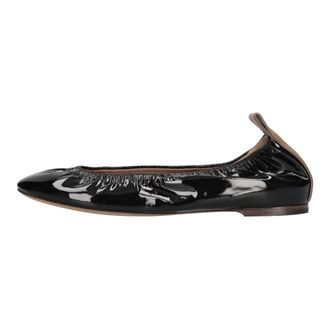 Lanvin Femme, Chaussures, Noir, Taille: 36 EU Ballerines en cuir verni