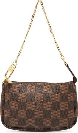 Louis Vuitton Crossbody Bags - Damier Ebene Mini Pochette Accessoires - Gr. unisize - in Braun - f&uuml;r Damen