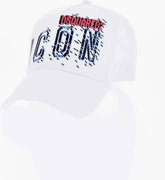 Dsquared2 ICON Solid Color Cap with Printed Logo size Unica