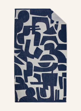 Marc O'Polo Marc Opolo Strandtuch Geo Beach blau