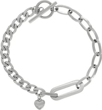 Dansk Copenhagen Herzanh&auml;nger Wasserdichtes Armband - - Accessories - Damen - Grau - ONE SIZE