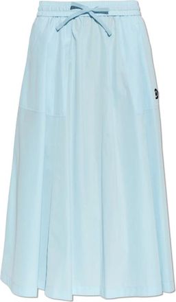 Kenzo Femme, Jupes, Bleu, Taille: 36 FR Jupe avec patch logo