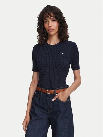 Tommy Hilfiger Pullover WW0WW41787 Dunkelblau Regular Fit