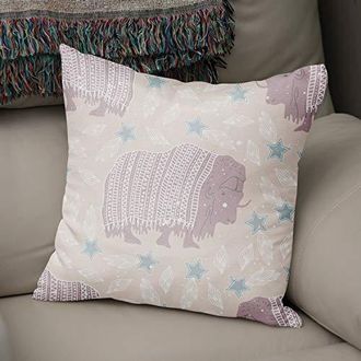 Bonamaison Le Jardin du Lin Kissen Zierkissenbezug Kissenbezug, Zufälliges Muster Dekoration, Für Zuhause Autos Büro Sofa Wohnzimmer Couch Schlafzimmer Dekor, 50