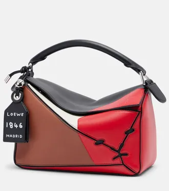 Loewe Sac Puzzle Small Lion Intarsia