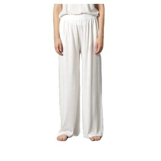 Sminfinity Femme, Pantalons, Blanc, Taille: 36/38 FR Pantalon Palazzo d&Eacute;t&eacute;