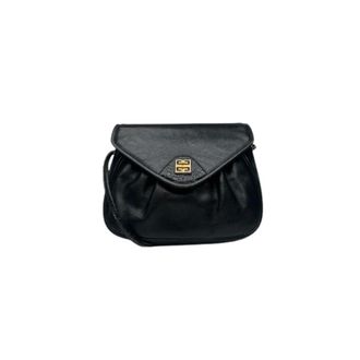 Givenchy Sac bandouli&egrave;re en cuir Pre-owned - Femme - Pre-owned - Noir - Taille: ONE Size