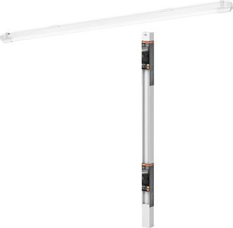 Osram LED-Lichtleiste mit hoher Lichtausbeute in Wei&szlig; mit Stahlblechgeh&auml;use, Warmwei&szlig;, ersetzt T8-Leuchten, IP20-Schutz f&uuml;r Innenr&auml;ume