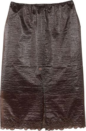 Cecilie Bahnsen jupe à fleurs Bria - Marron